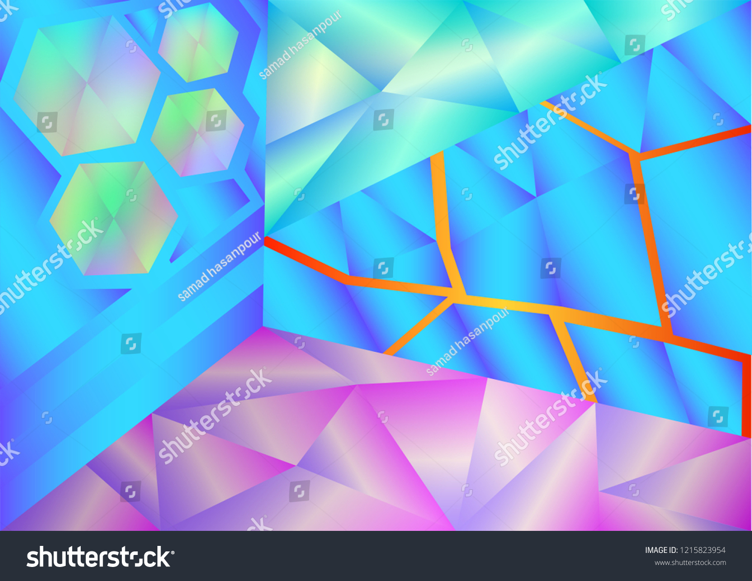 Discrete Crystal Background Stock Vector (Royalty Free) 1215823954