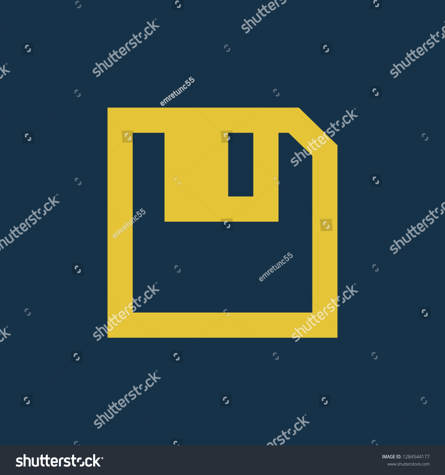 Diskette Icon Disk Symbol Flat Vector Stock Vector (Royalty Free ...
