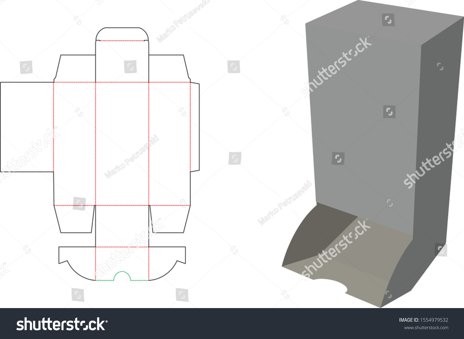 Dispenser Packaging Diecut Vector Stock Vector (Royalty Free ...