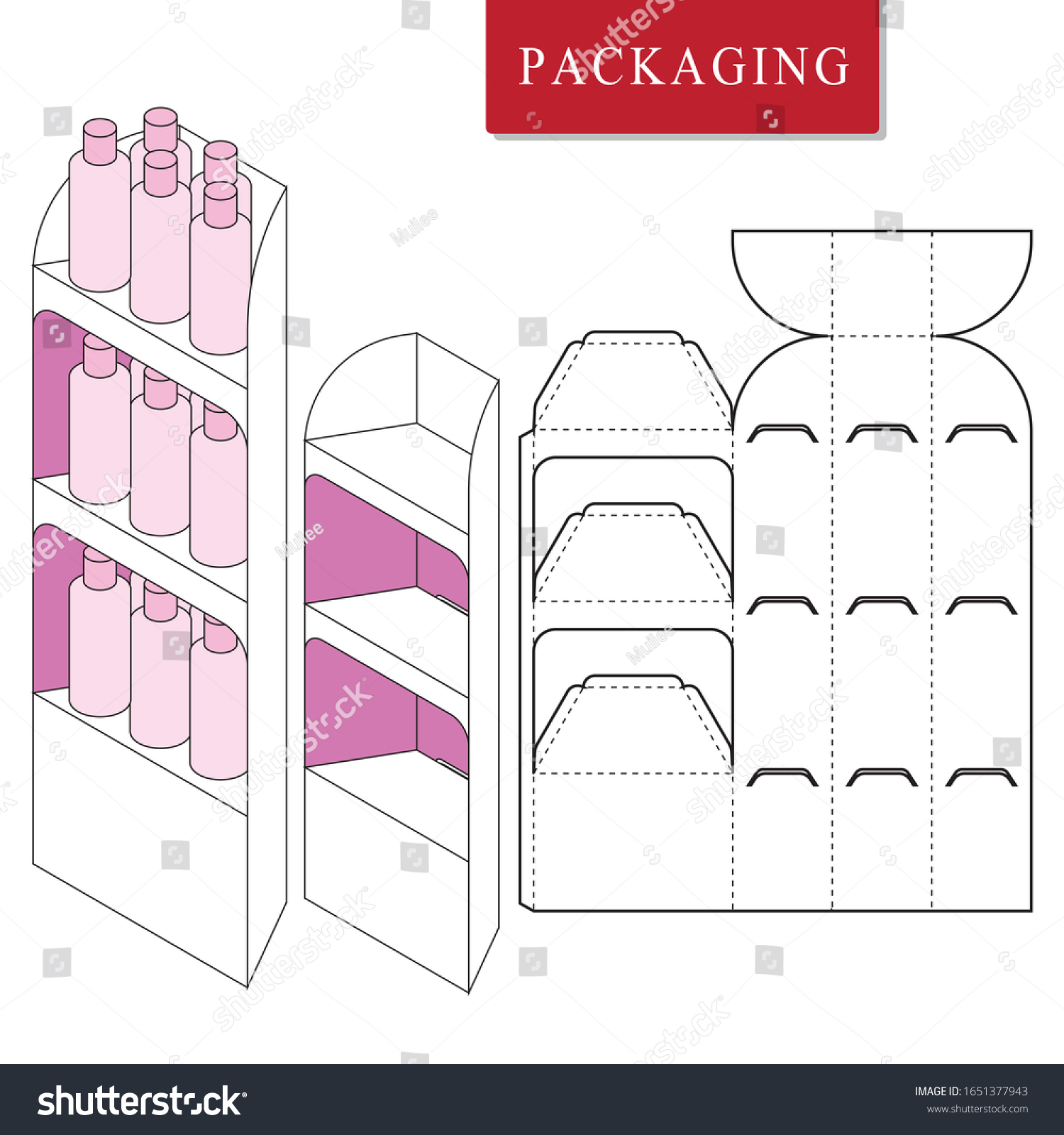 Mostrar plantilla para mostrar el producto.: vector de stock (libre de ...
