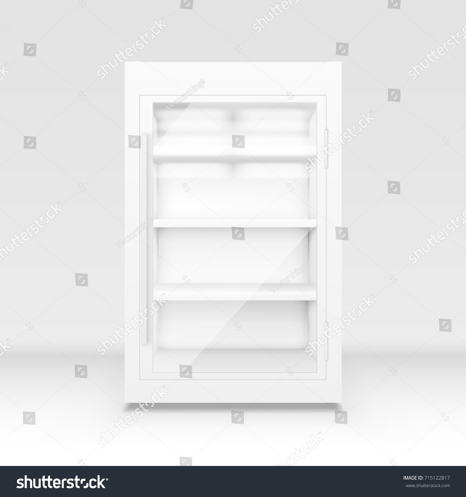 Display Vertical Shop Window Refrigerator Eps10 Stock Vector (Royalty ...