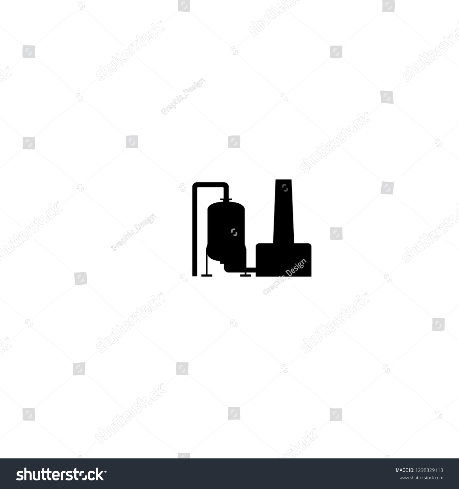 Distillation Apparatus Icon Stock Vector (Royalty Free) 1298829118 ...
