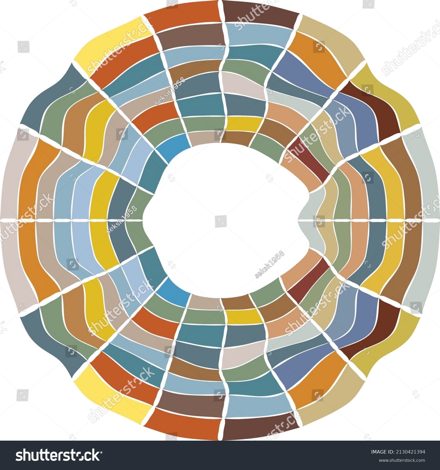 Distorted Colorful Circle Vector Graphics Texture Stock Vector (Royalty ...