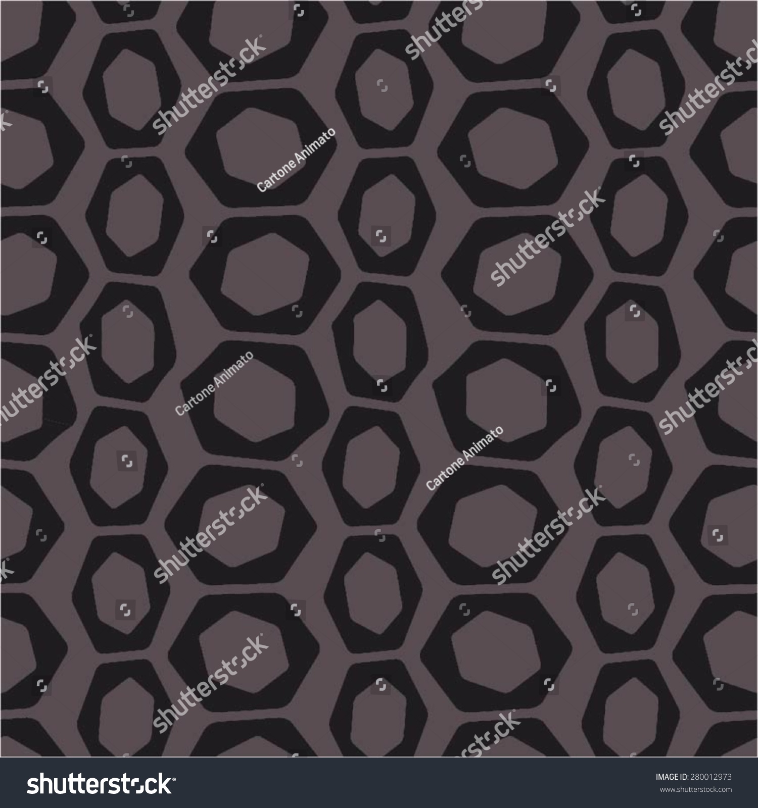Distorted Hexagon Pattern Black White Seamless Stock Vector (Royalty ...