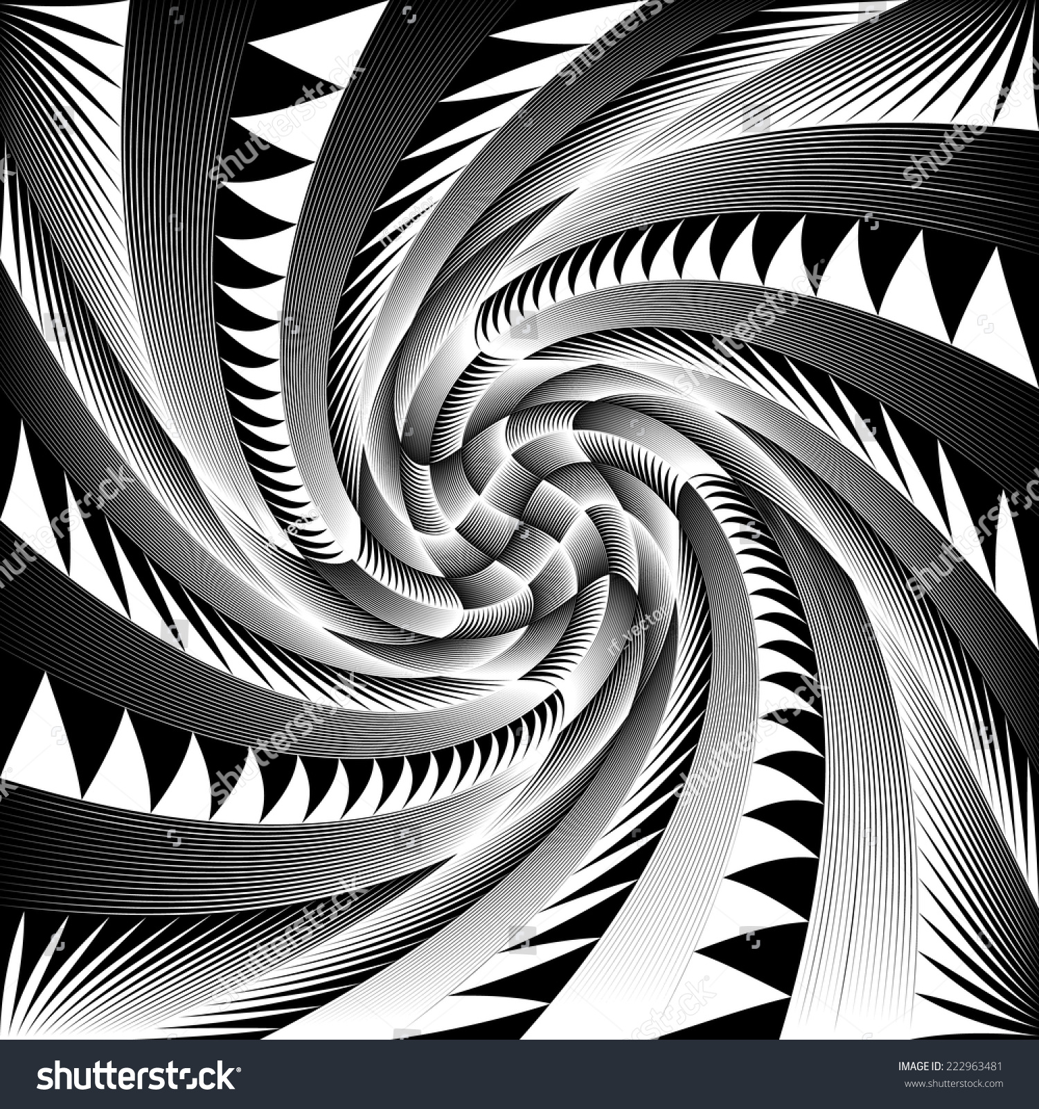 Distorted Tiles Pointed Shapes Stock Vector (Royalty Free) 222963481 ...
