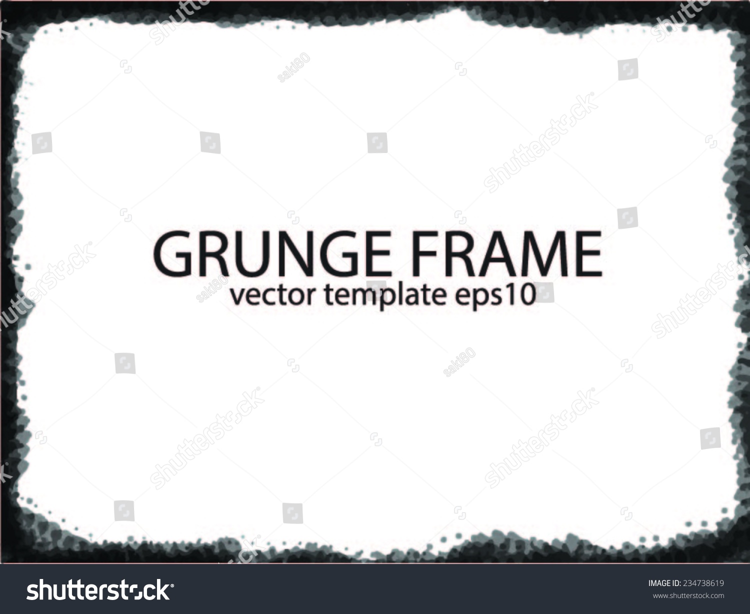Distress Border Frame Vector Illustration: เวกเตอร์สต็อก (ปลอดค่า ...