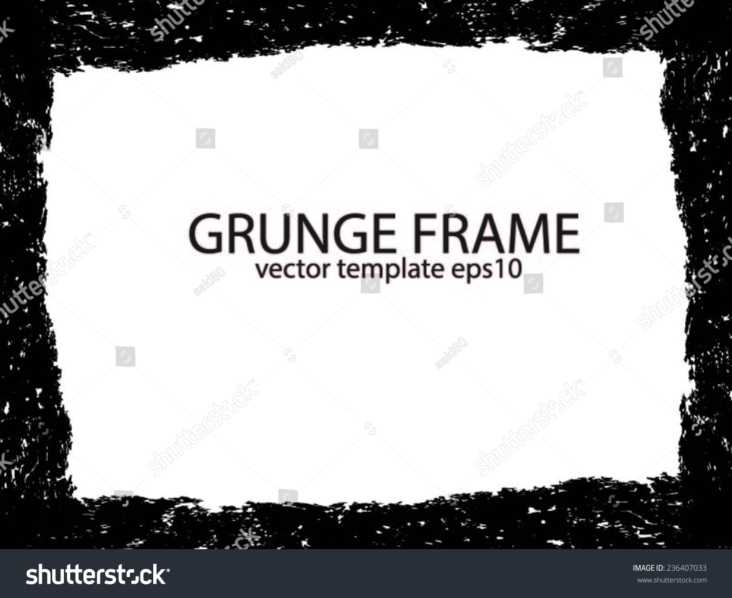 Distress Border Frame Vector Illustration: vector de stock (libre de ...