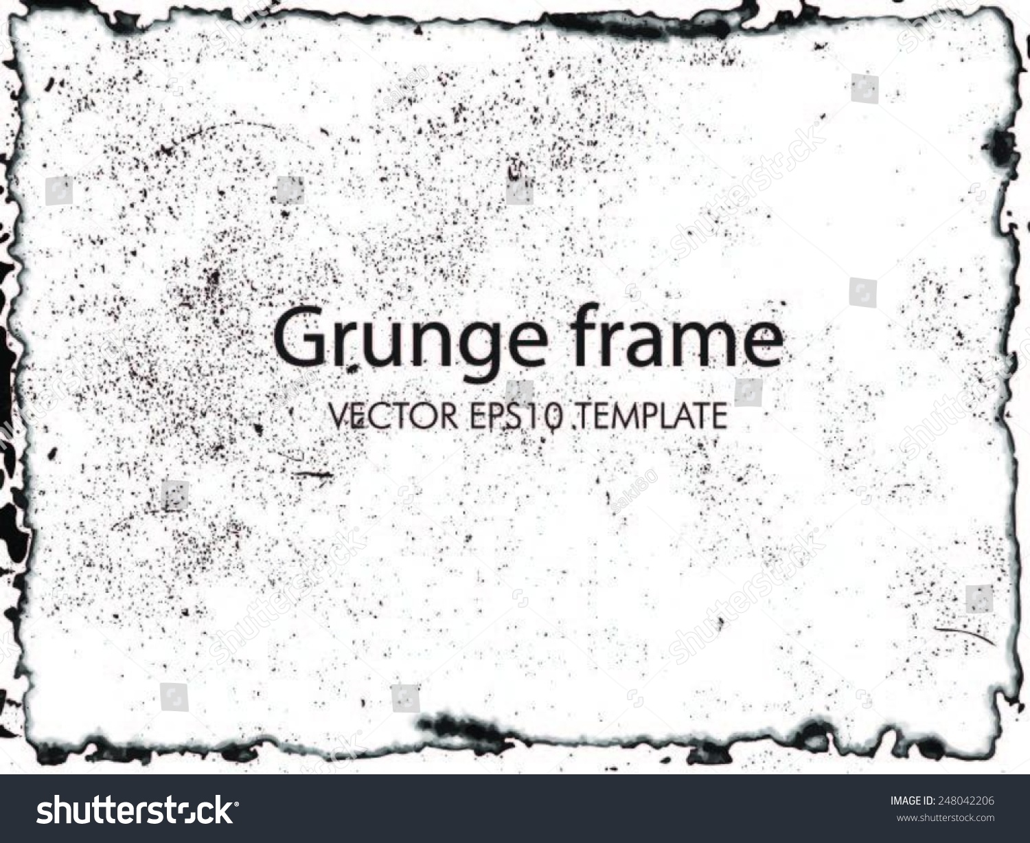 Distress Border Frame Vector Illustration Stock Vector (Royalty Free ...