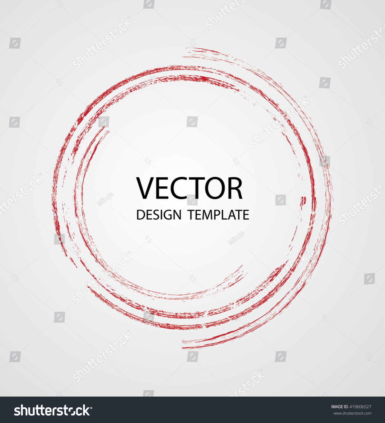 Distress Circle Vector Framecircle Logo Design: vetor stock (livre de ...