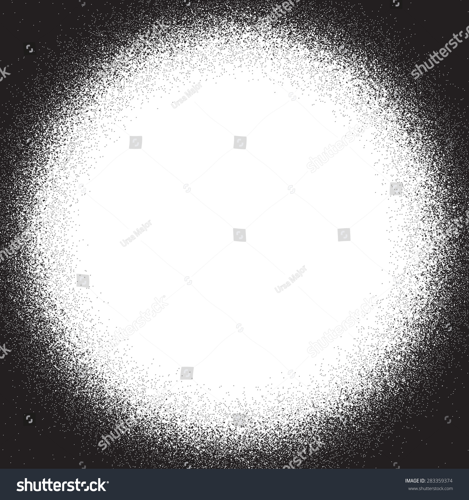 Distress Overlay Texture Corner Vignette Circle Stock Vector (Royalty ...