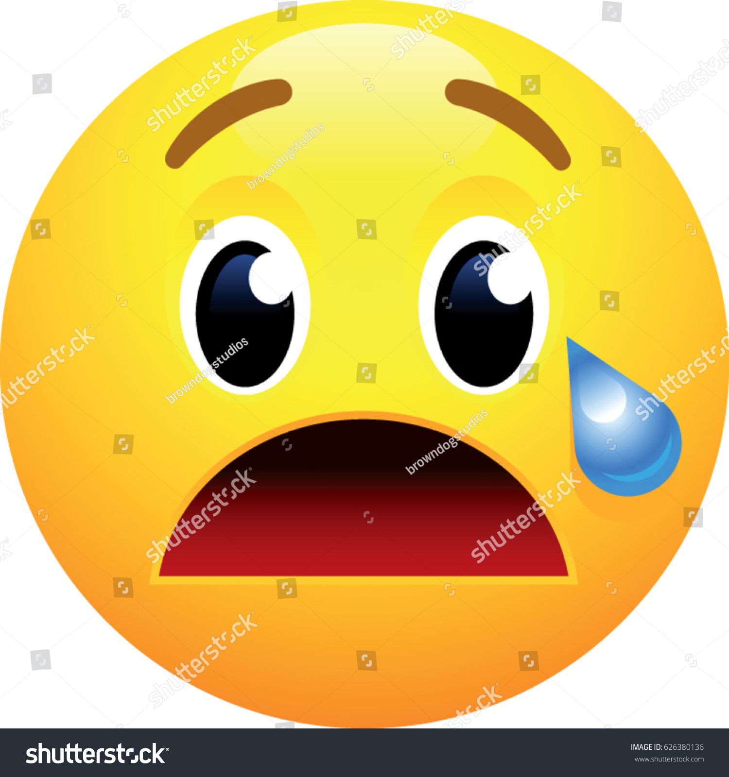 Distressed Face Emoji: เวกเตอร์สต็อก (ปลอดค่าลิขสิทธิ์) 626380136 ...