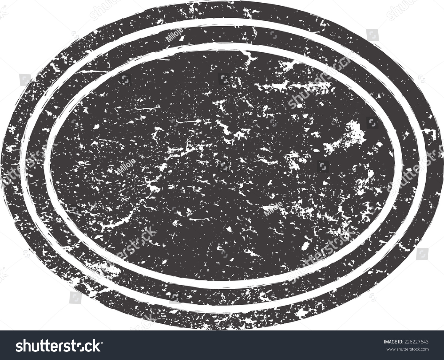 Distressed Oval Post Stamp Vector Illustration Stock Vector 226227643 ...