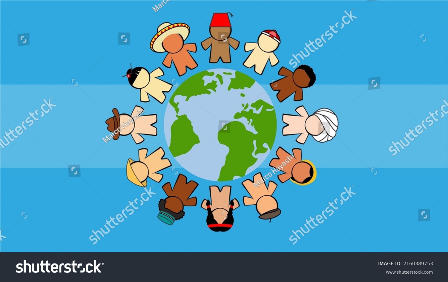 Diversity Pictograms Multicultural Background Illustration Vector Stock ...