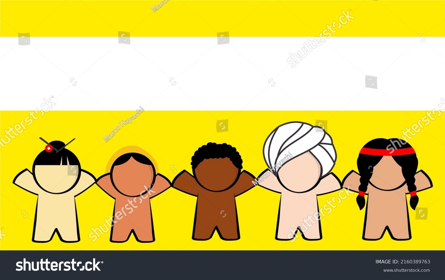 Diversity Pictograms Multicultural Background Illustration Vector Stock ...