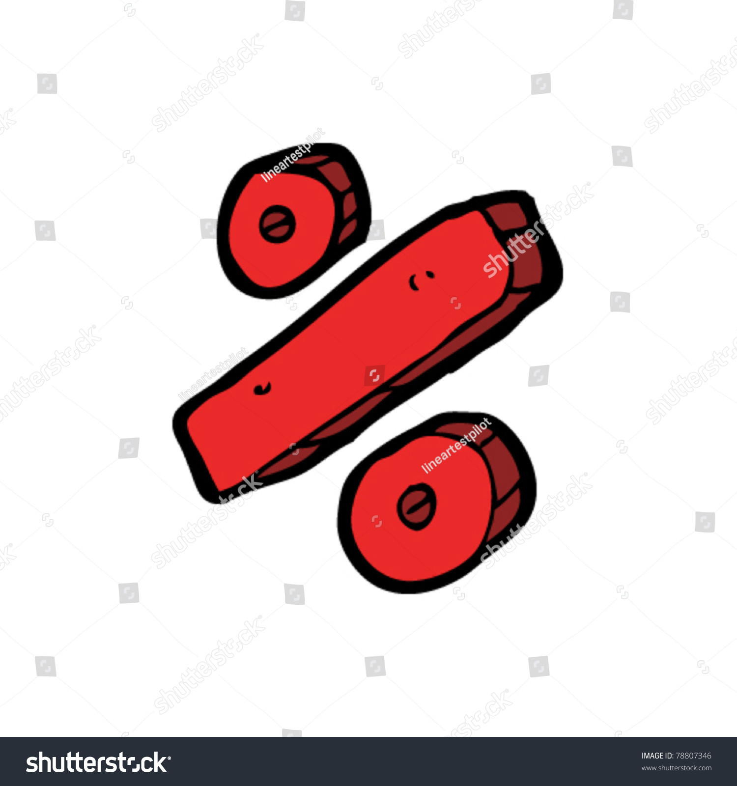 Division Symbol Cartoon Stock Vector 78807346 : Shutterstock