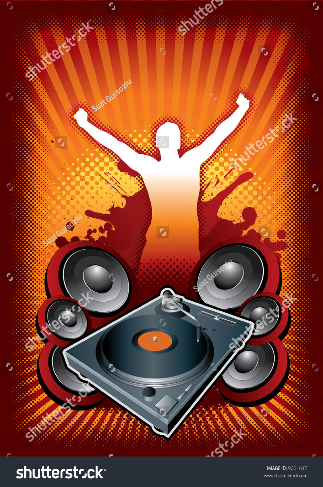 Dj Stock Vector (Royalty Free) 9001615