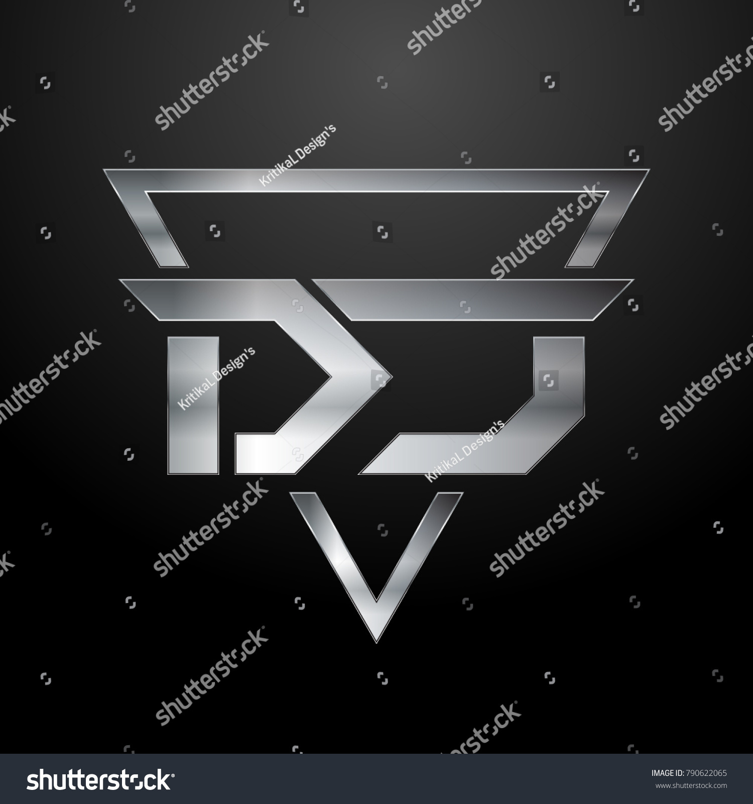 Dj Logo Monogram Metal: เวกเตอร์สต็อก (ปลอดค่าลิขสิทธิ์) 790622065 ...