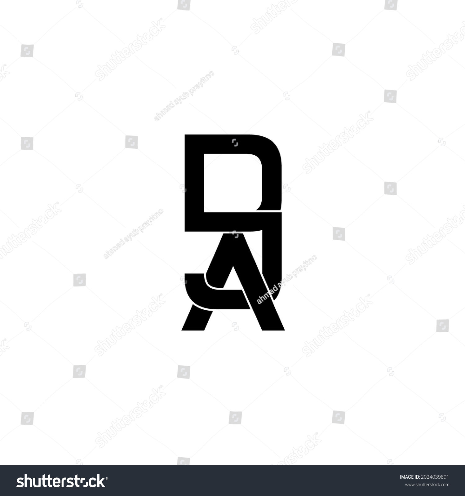 Dja Initial Letter Monogram Logo Design Stock Vector (Royalty Free ...