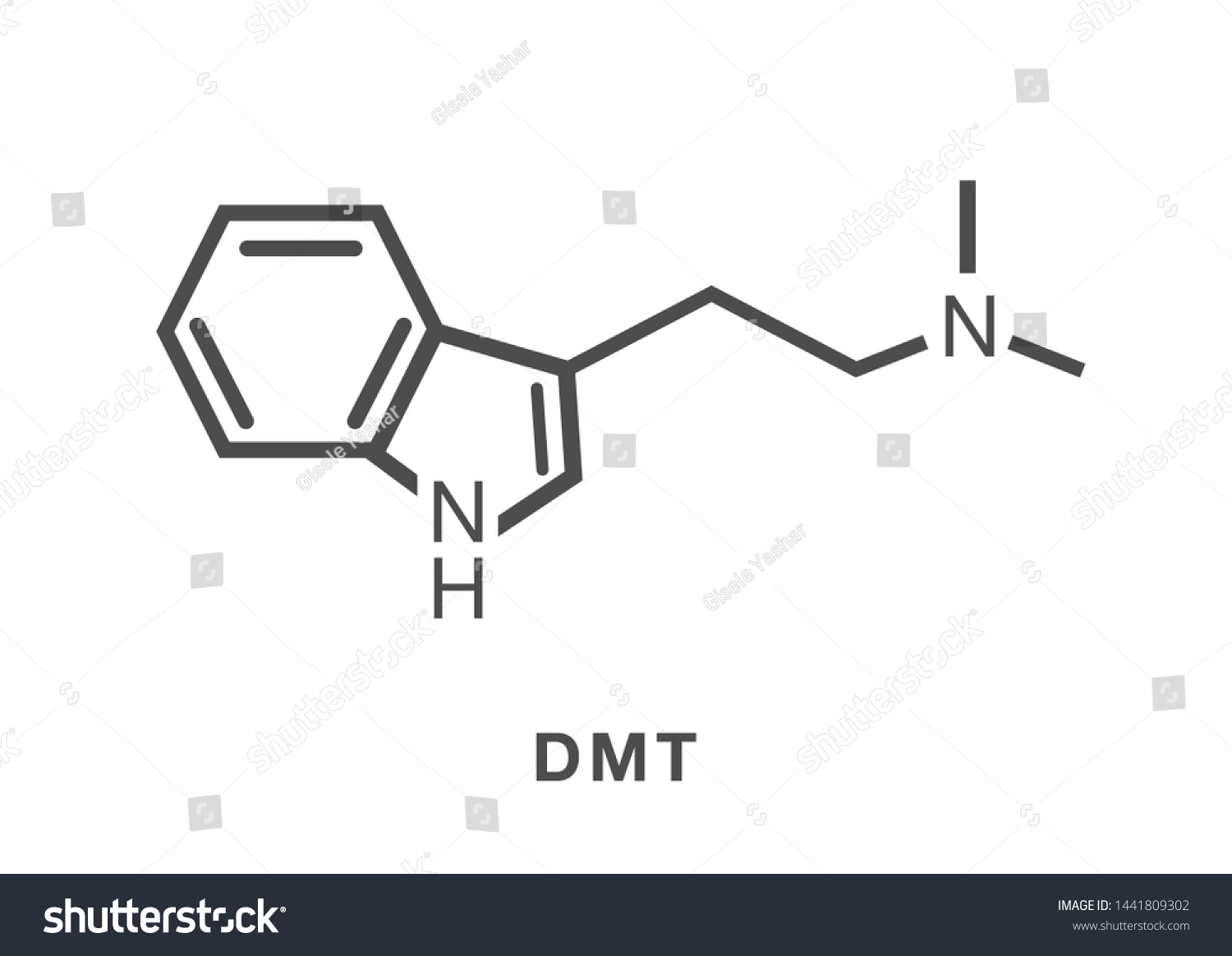 Dmt Molecule Icon Molecule Vector Illustration Stock Vector (Royalty ...