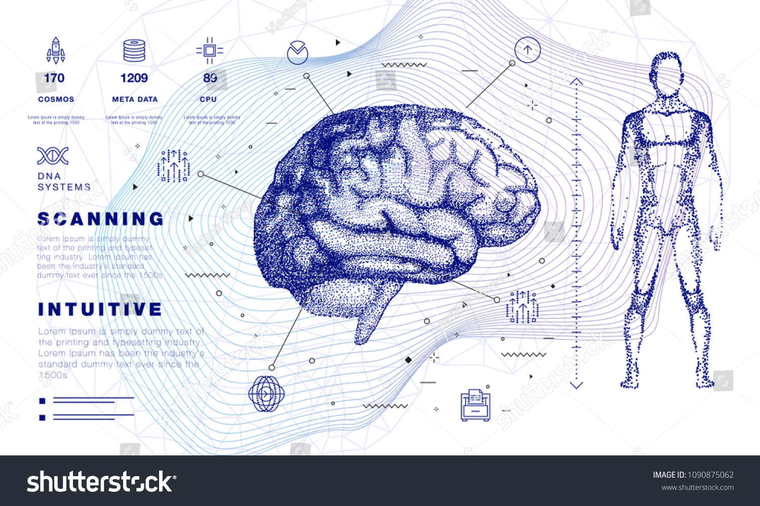 Dna Analysis On Medical Systems Development Stock Vector (Royalty Free ...