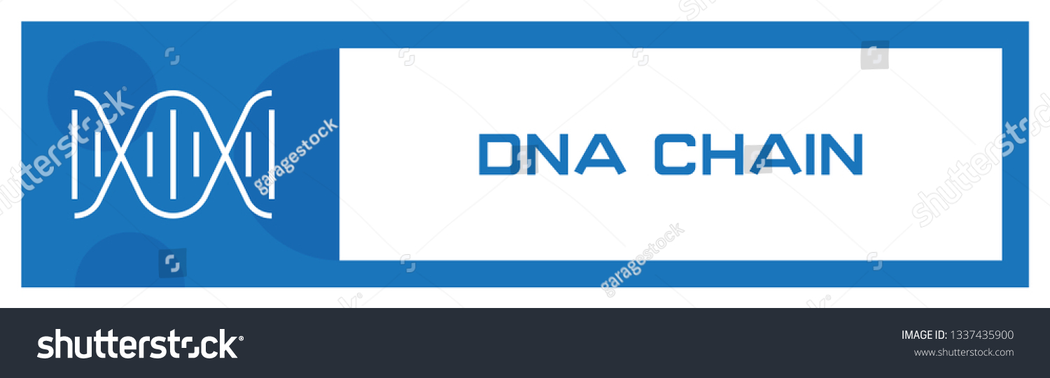 Dna Chain Icon Concept Stock Vector (Royalty Free) 1337435900 ...