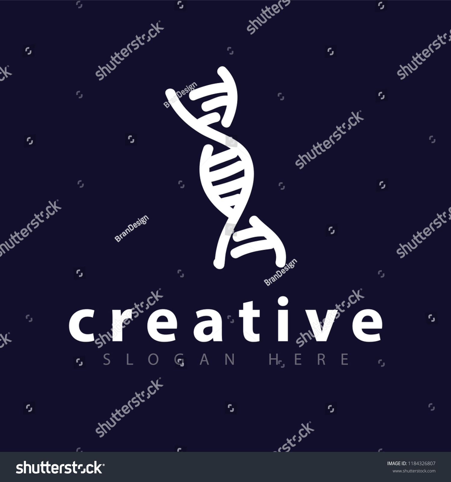 Dna Draw Logo Icon Stock Vector (Royalty Free) 1184326807 | Shutterstock