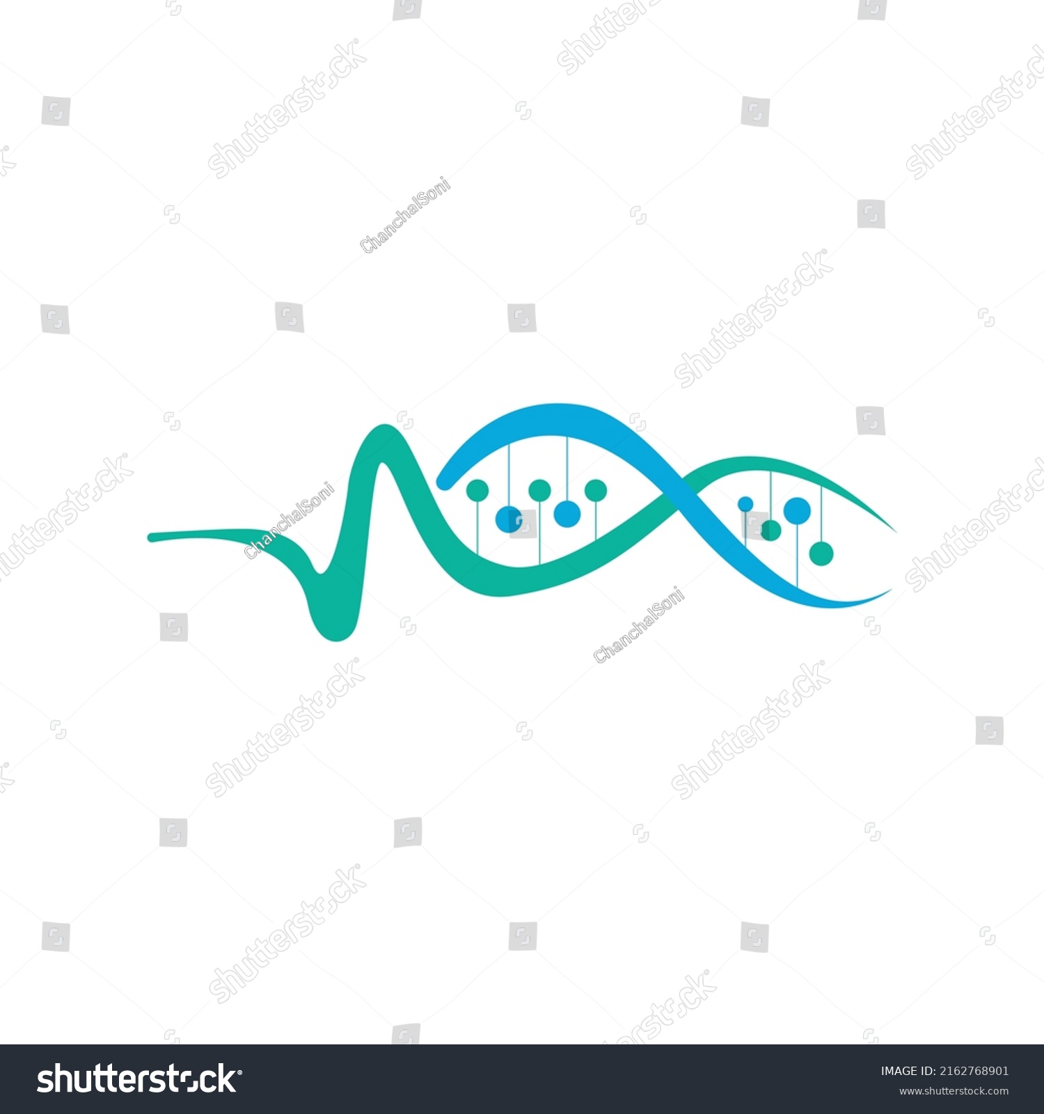 Dna Helix Logo Design Vector Stock Vector (Royalty Free) 2162768901 ...