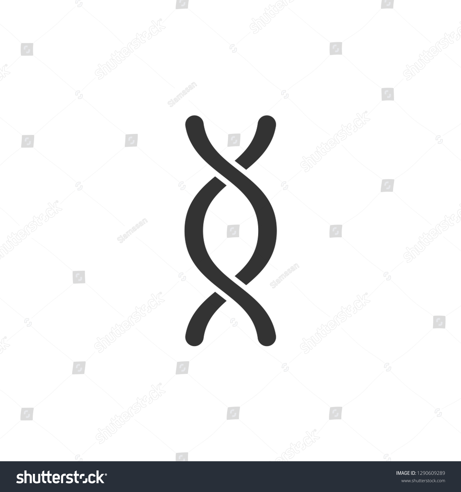 Dna Icon Graphic Design Template Vector Stock Vector (Royalty Free ...