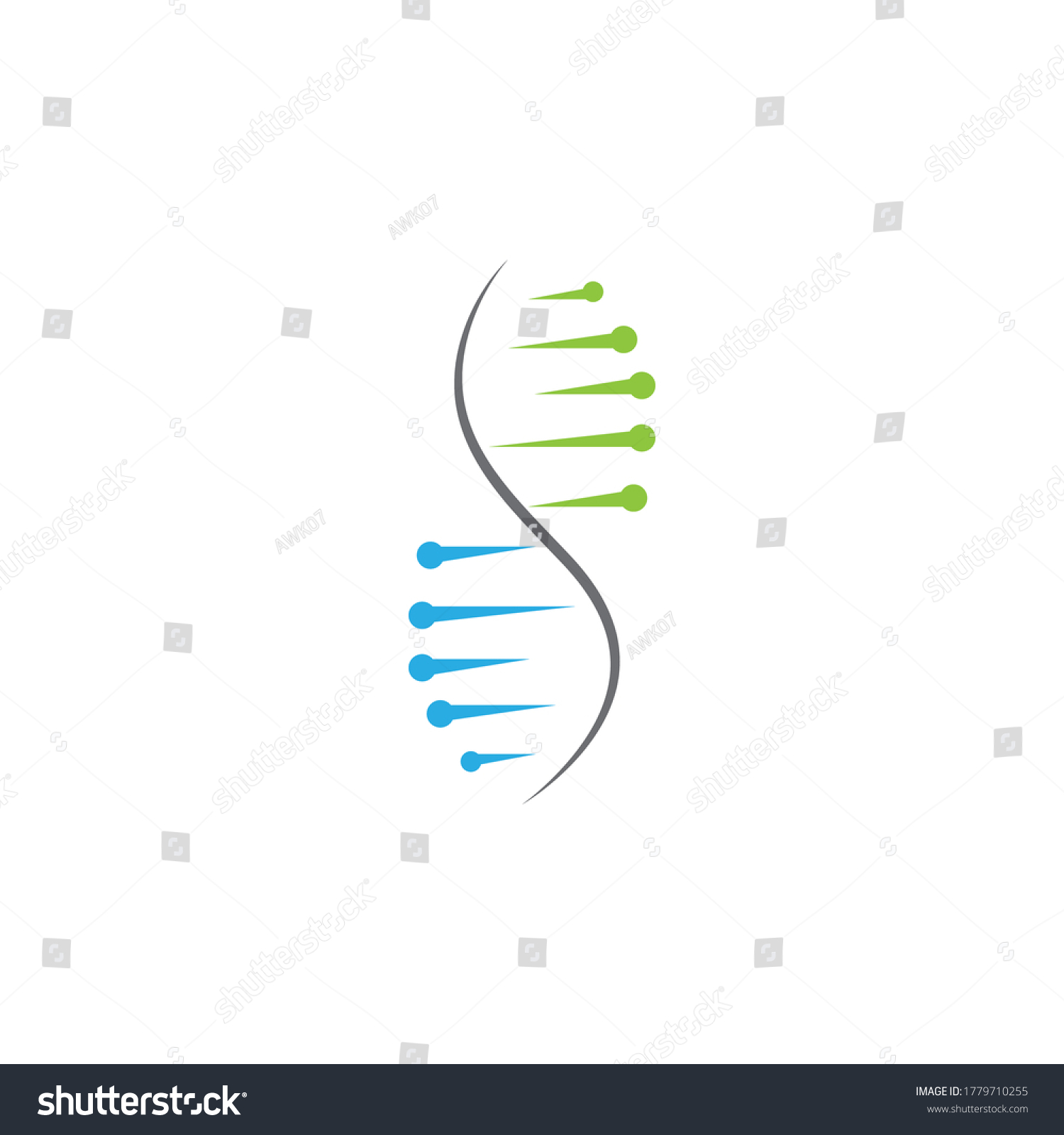 Dna Logo Illustration Vector Template: เวกเตอร์สต็อก (ปลอดค่าลิขสิทธิ์ ...