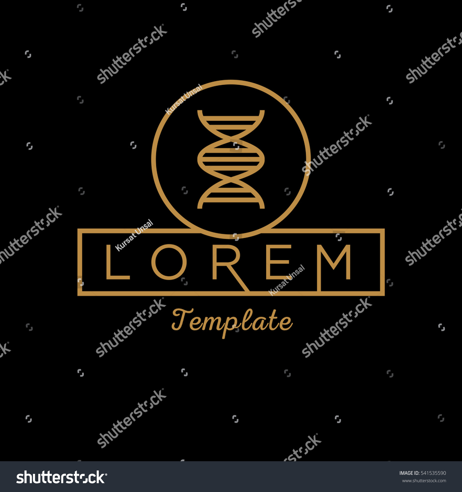 Dna Minimal Sign Vector Design Stock Vector (Royalty Free) 541535590