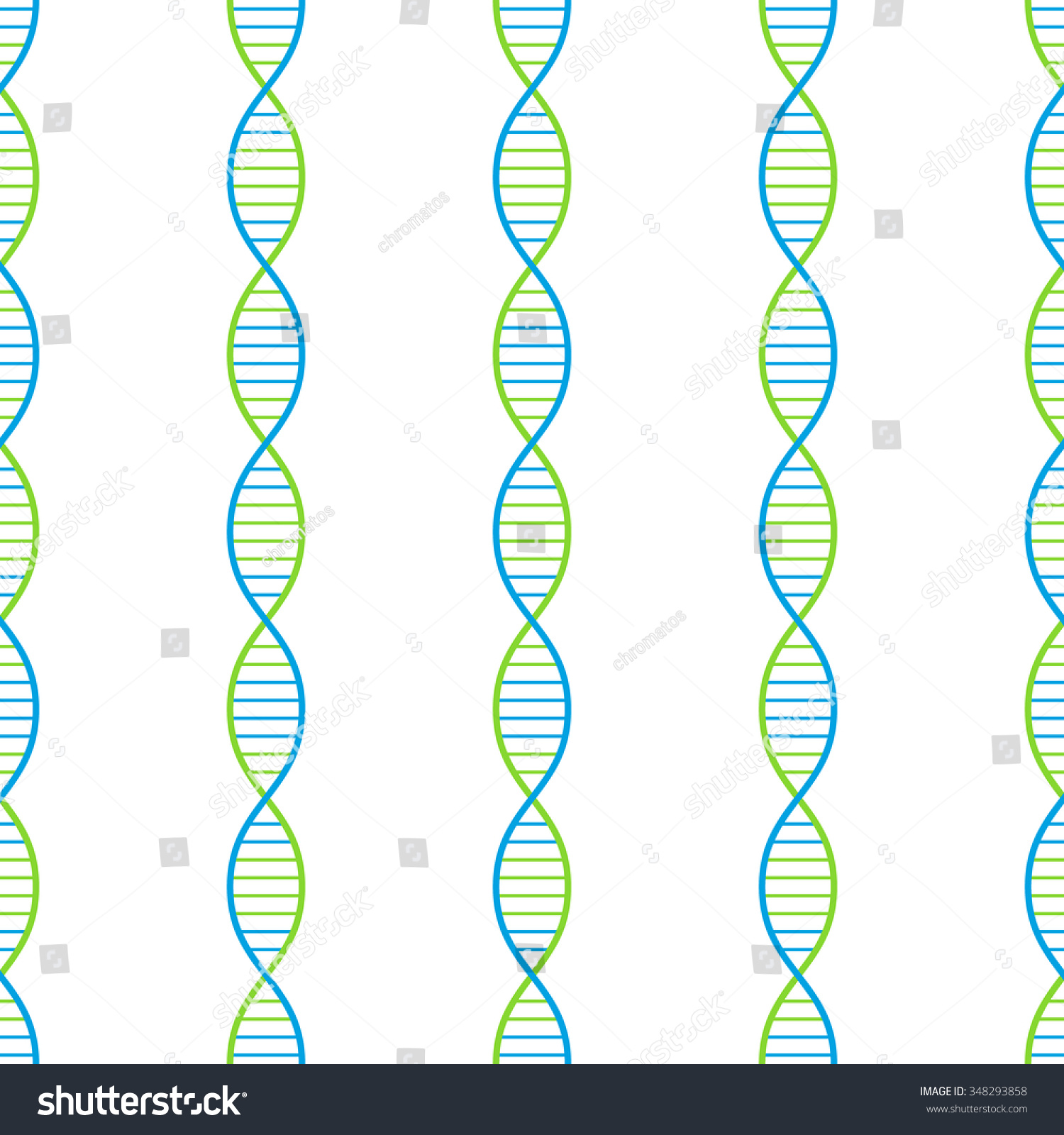 Dna Seamless Vector Background 2d Illustration Stock Vector (Royalty ...