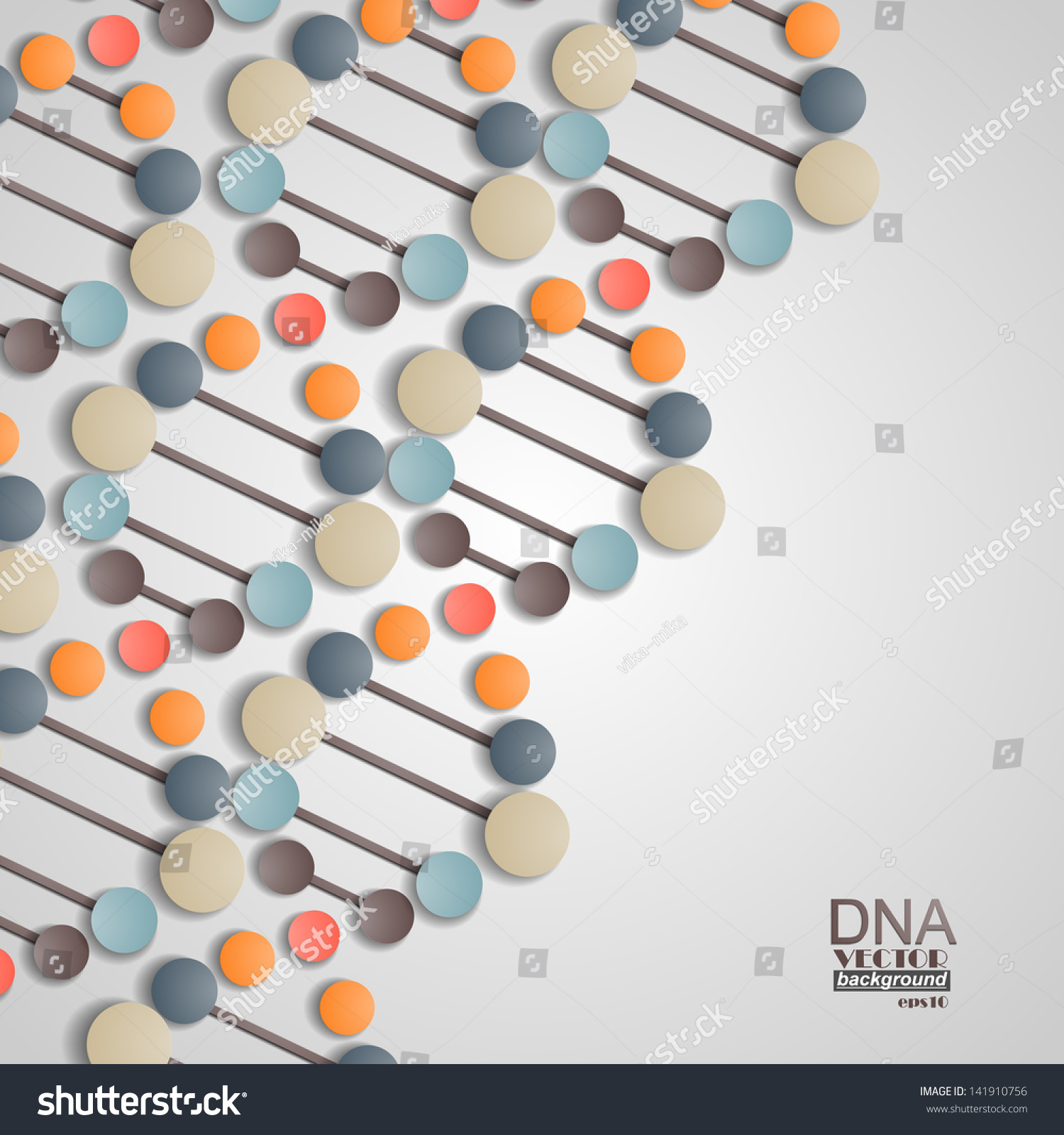 Dna Spiral Background Stock Vector (Royalty Free) 141910756 - Shutterstock