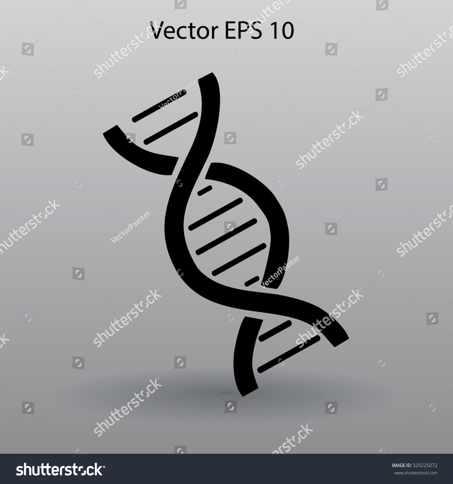 Dna Vector Illustration Stock Vector (Royalty Free) 329225072