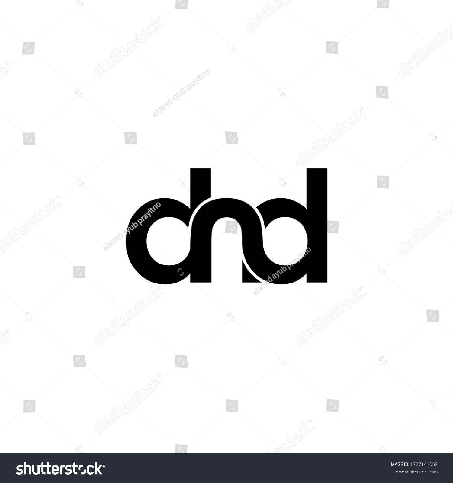 Dnd Letter Original Monogram Logo Design Stock Vector (Royalty Free ...