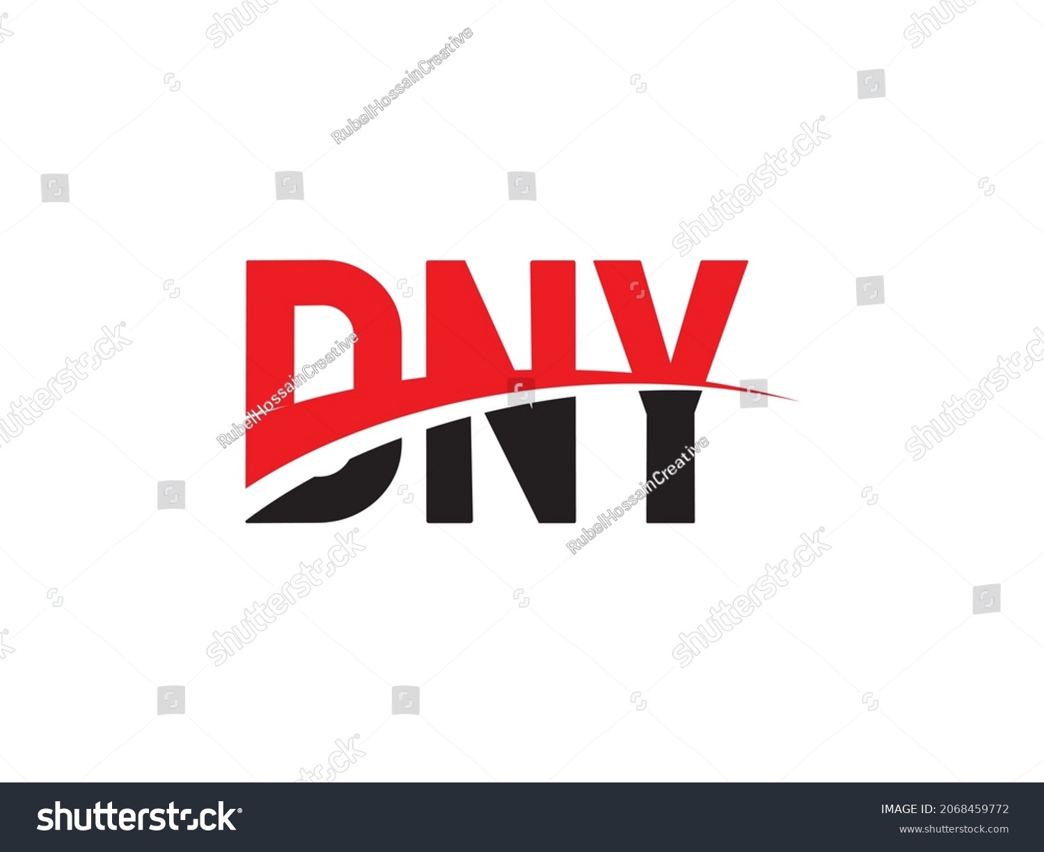 Dny Letter Initial Logo Design Vector Stock Vector (Royalty Free ...