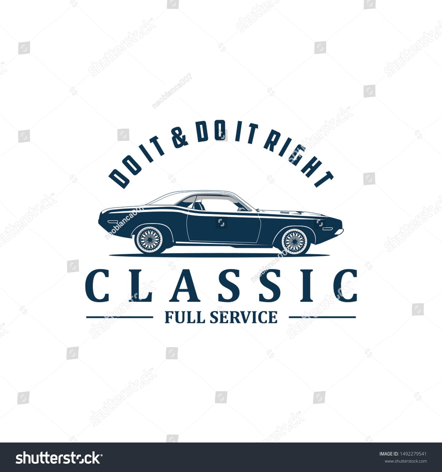 Do Right Classic Full Service Logo: เวกเตอร์สต็อก (ปลอดค่าลิขสิทธิ์ ...