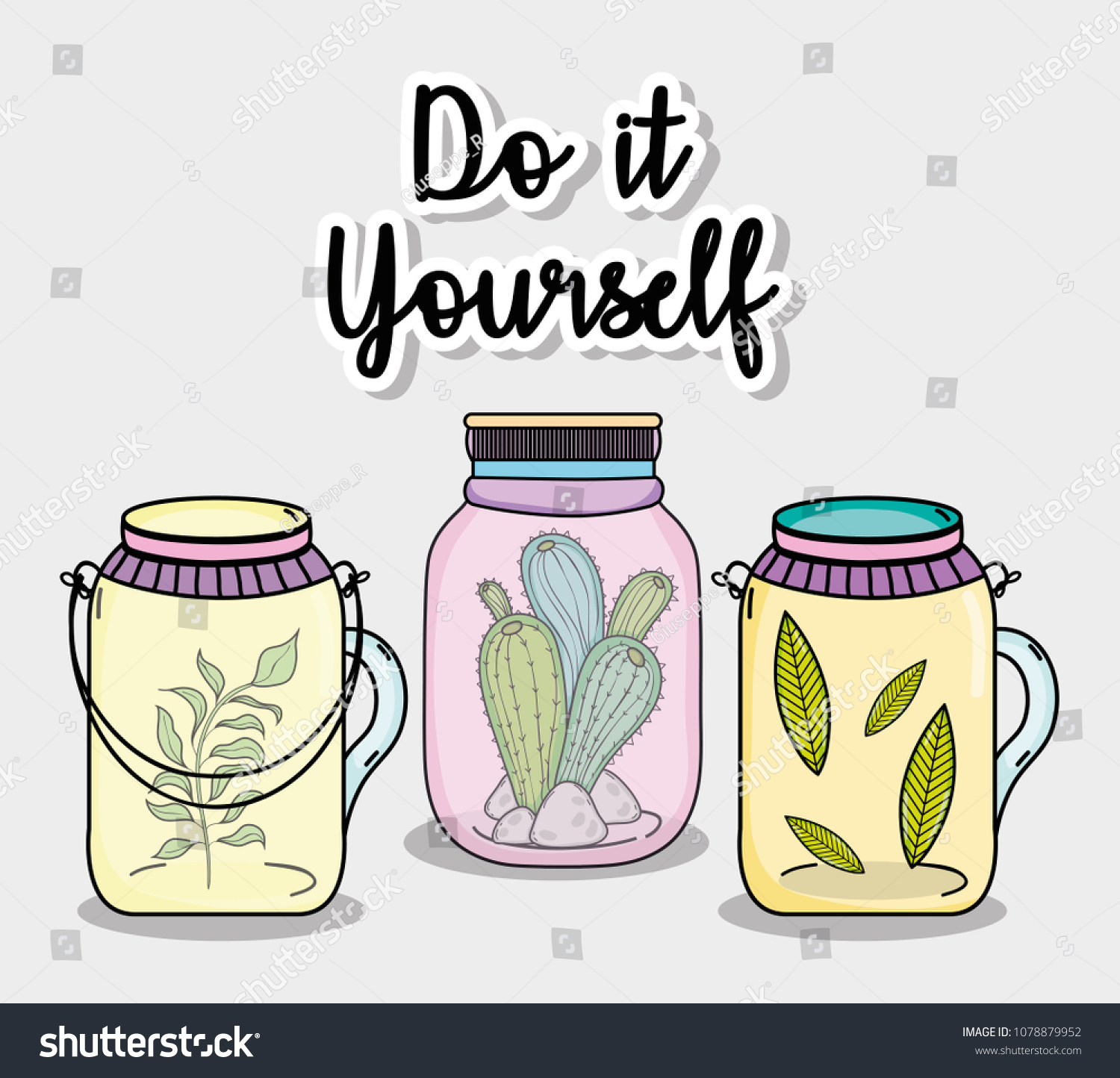 Do Youself Cartoons Concept Stock Vector (Royalty Free) 1078879952 ...