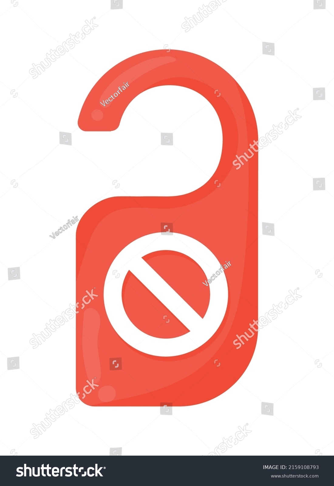 Do Not Bother Door Label Icon Stock Vector (Royalty Free) 2159108793 ...