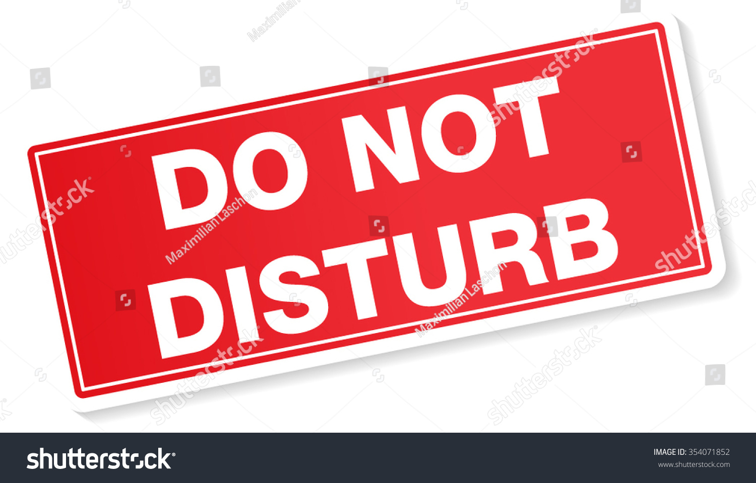 Do Not Disturb Label Banner: เวกเตอร์สต็อก (ปลอดค่าลิขสิทธิ์) 354071852