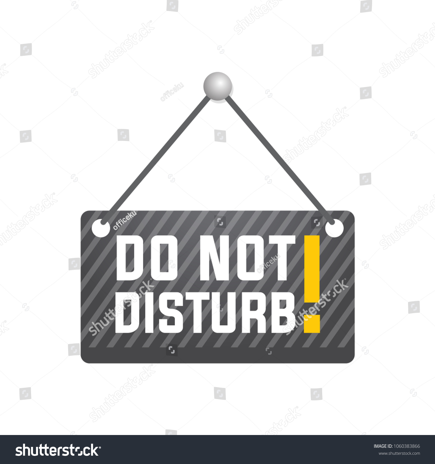 Do Not Disturb Sign Stock Vector (Royalty Free) 1060383866