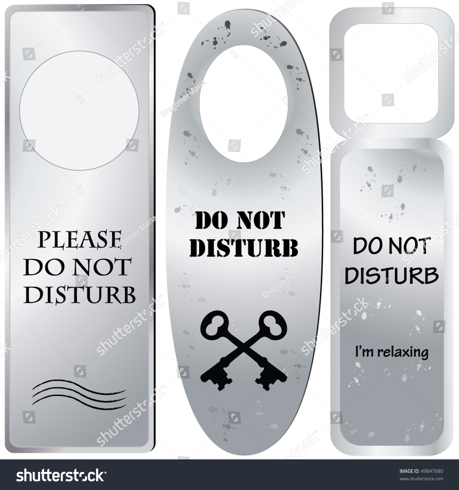 Do Not Disturb Sign: vector de stock (libre de regalías) 49847680 ...