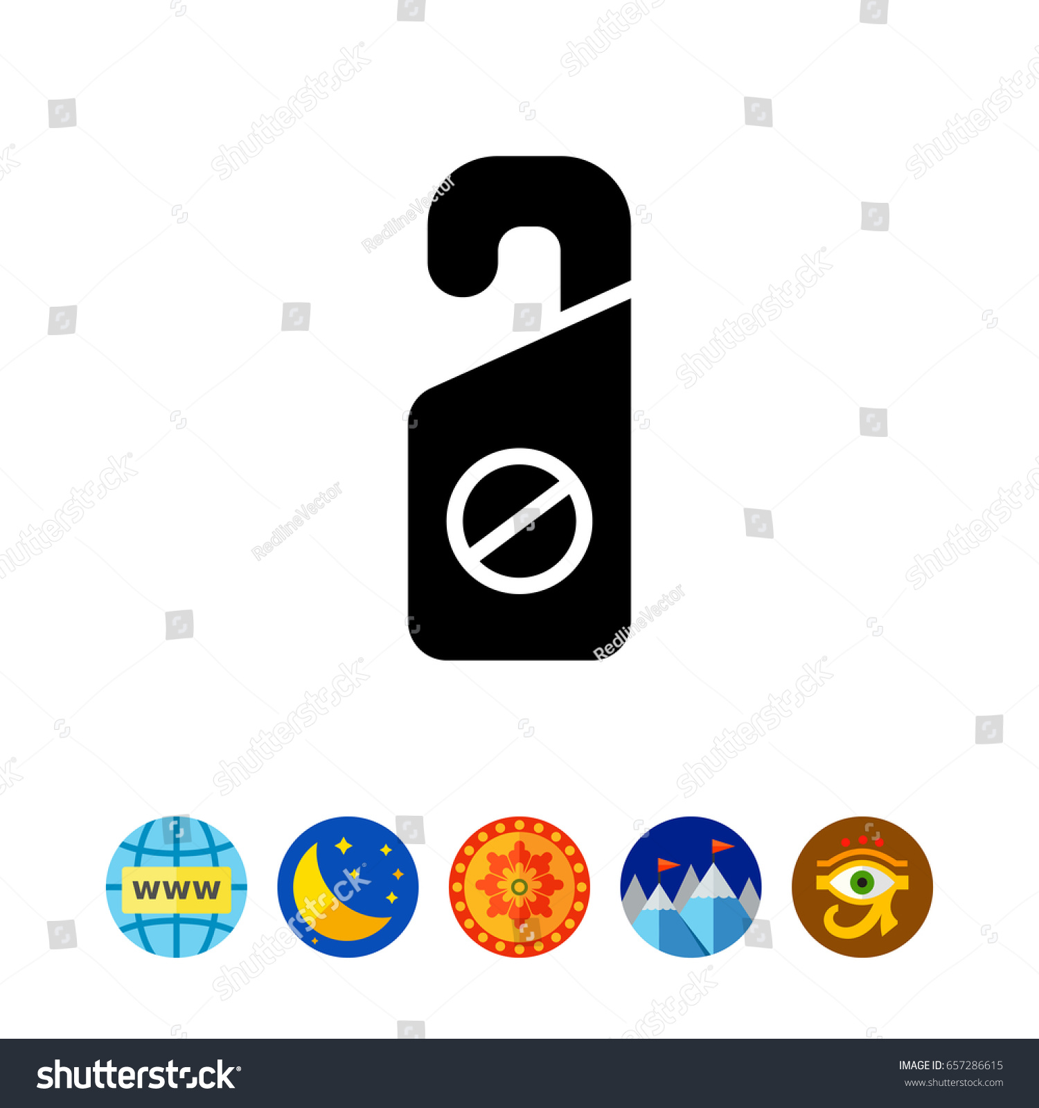 Do Not Disturb Sign Stock Vector (Royalty Free) 657286615