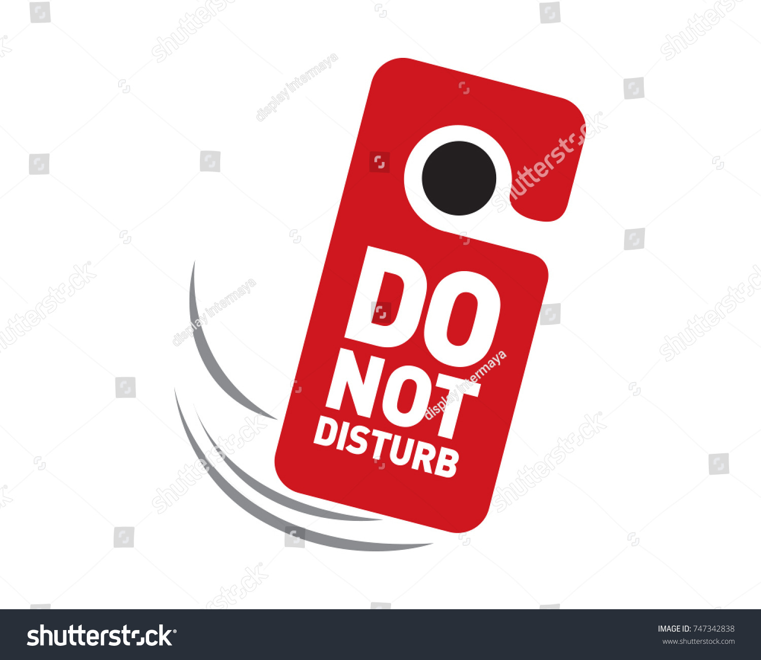 Do Not Disturb Sign Stock Vector (Royalty Free) 747342838