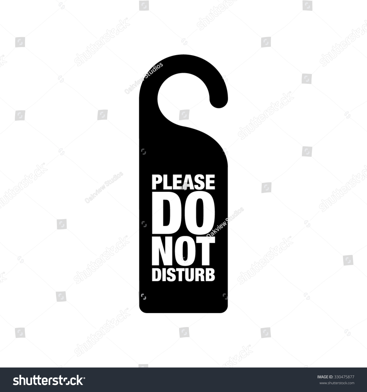 Do Not Disturb Sign Vector Stock Vector (Royalty Free) 330475877