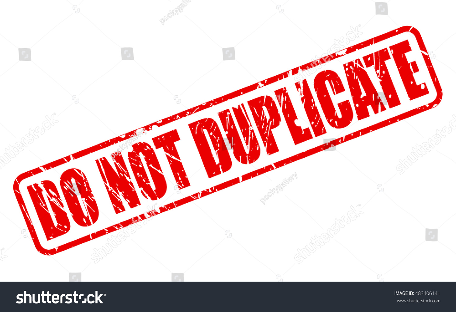Do Not Duplicate Red Stamp Text: เวกเตอร์สต็อก (ปลอดค่าลิขสิทธิ์ ...
