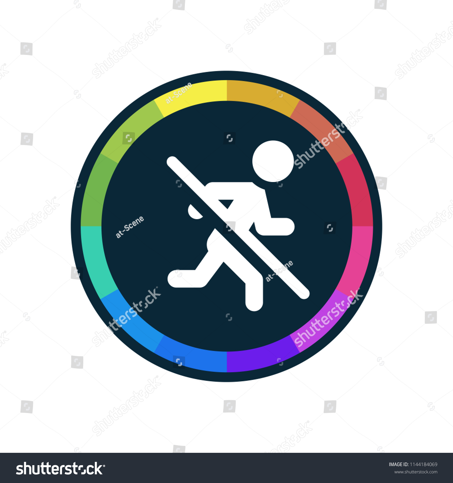 Do Not Enter App Icon Stock Vector (Royalty Free) 1144184069