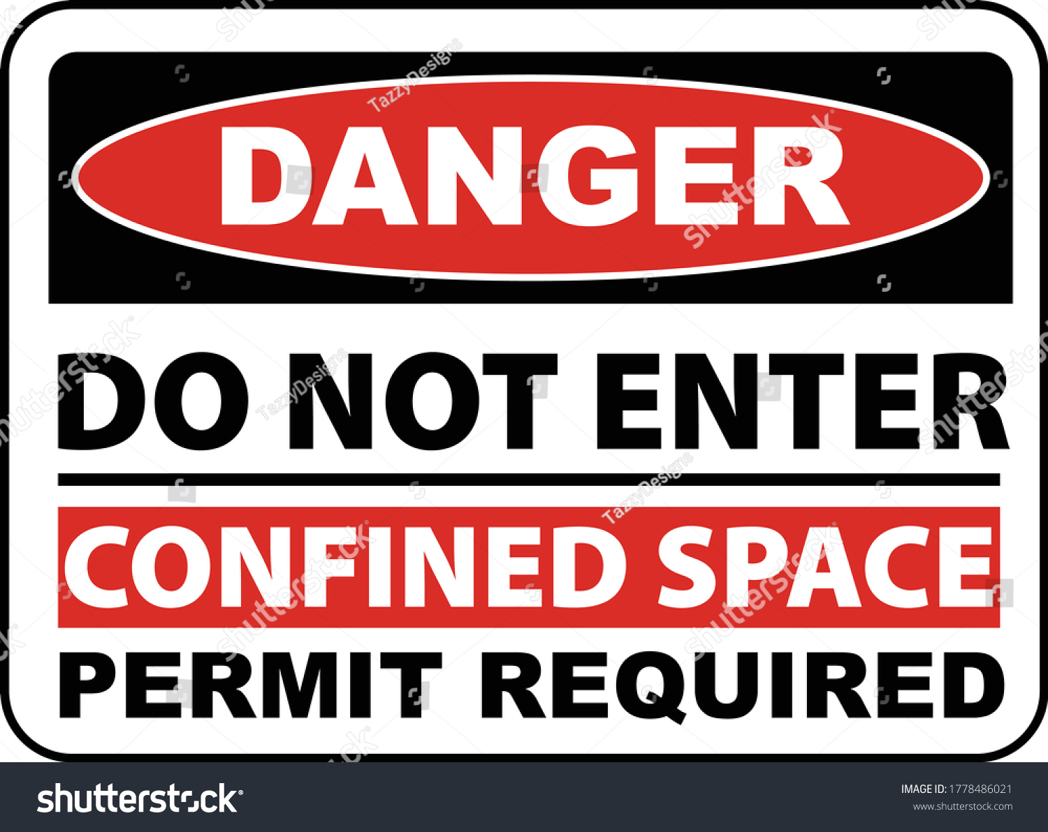 Do Not Enter Permit Required Sign: เวกเตอร์สต็อก (ปลอดค่าลิขสิทธิ์ ...