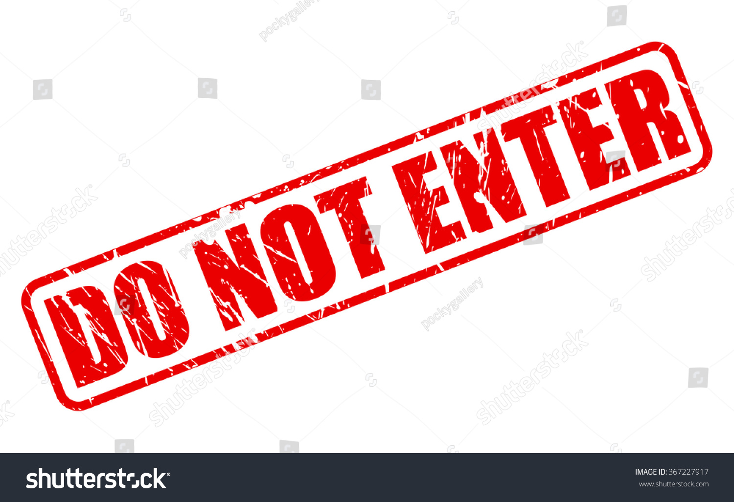 Do Not Enter Red Stamp Text Stock Vector (Royalty Free) 367227917
