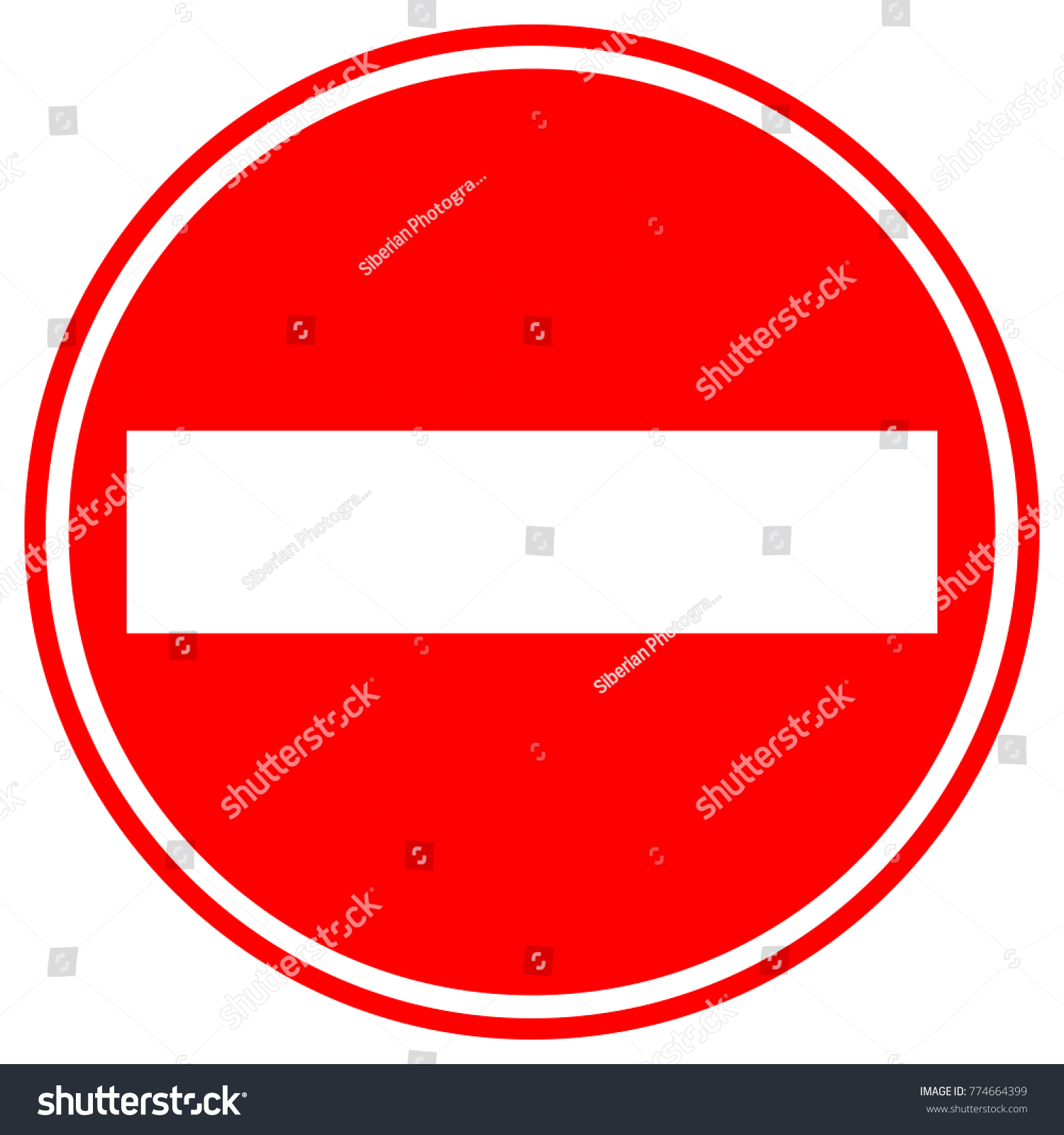 Do Not Enter Sign Red Circle Stock Vector (Royalty Free) 774664399