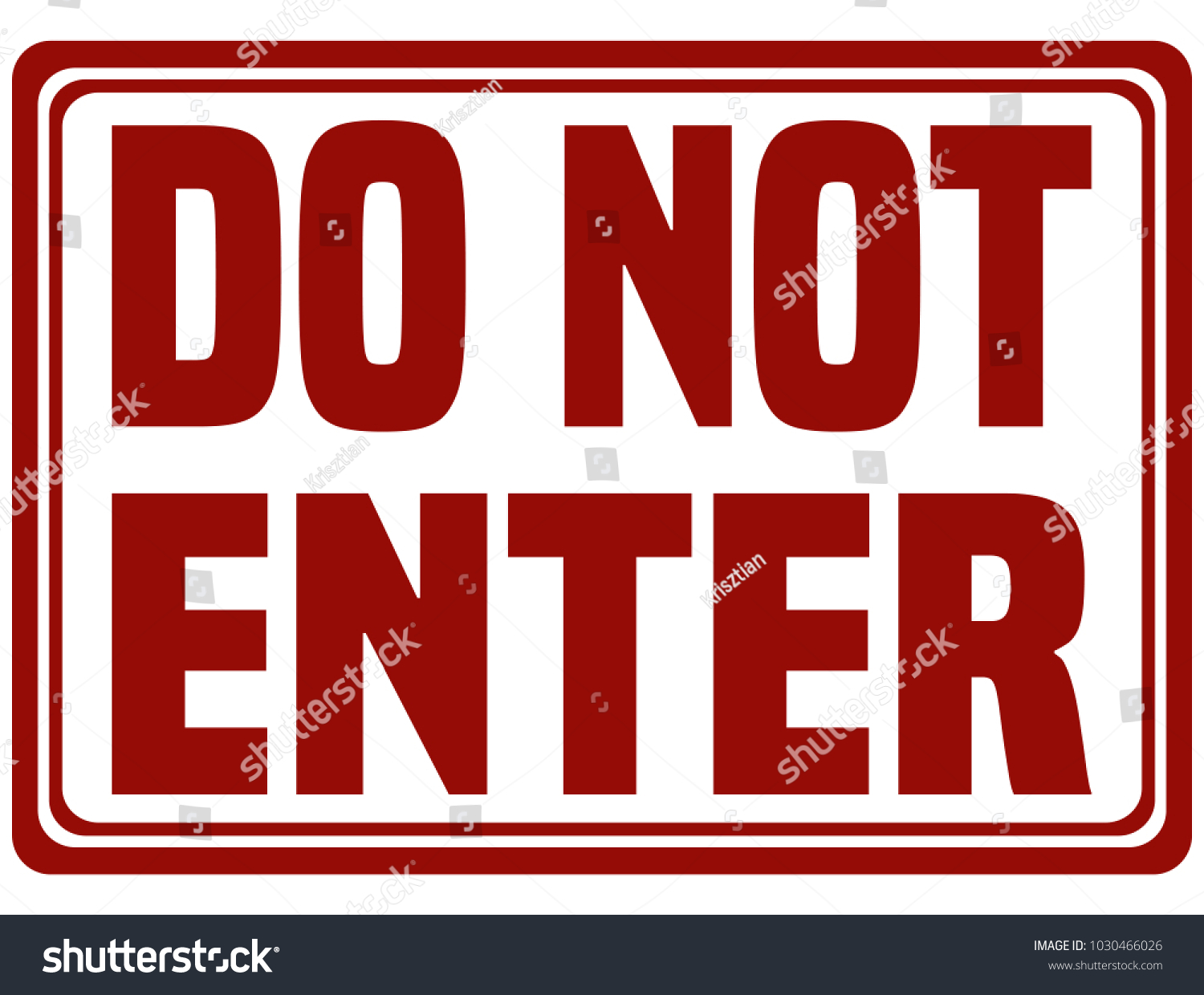 Do Not Enter Stamp Sign Stock Vector (Royalty Free) 1030466026